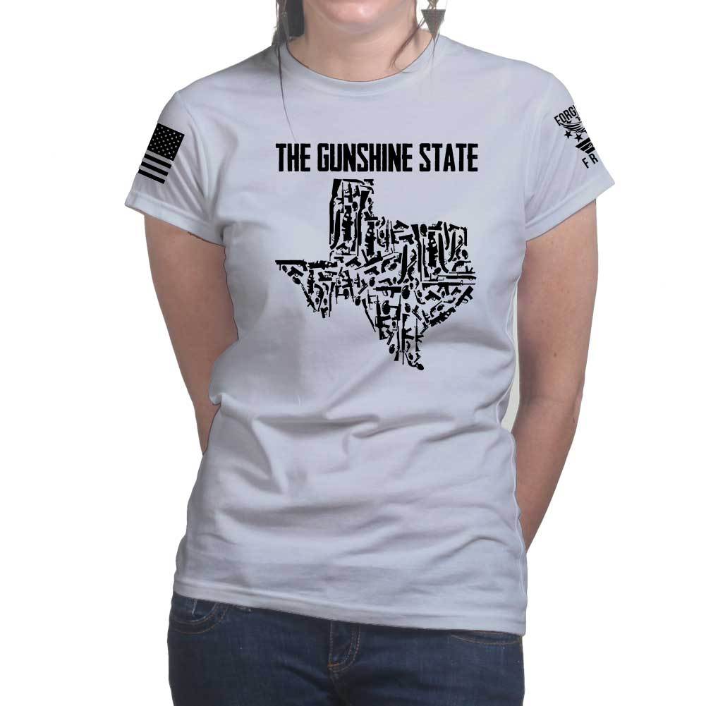 Texas The Gunshine State Ladies T-shirt – Forged From Freedom