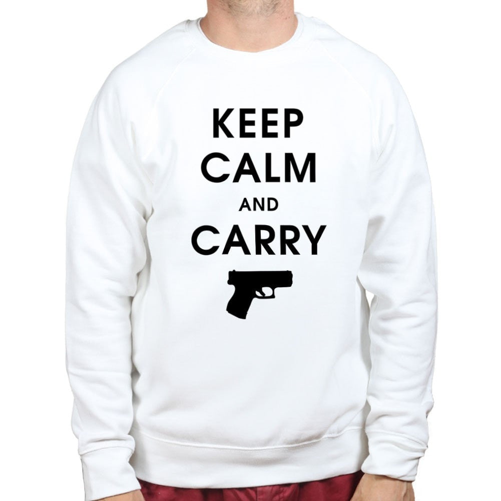 Keep Calm and Carry Mens Sweatshirt – Forged From Freedom
