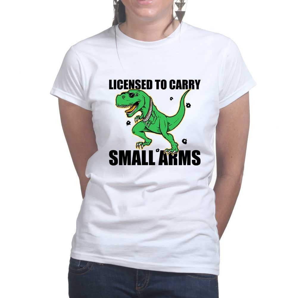 Licensed to Carry Small Arms Ladies T-shirt – Forged From Freedom