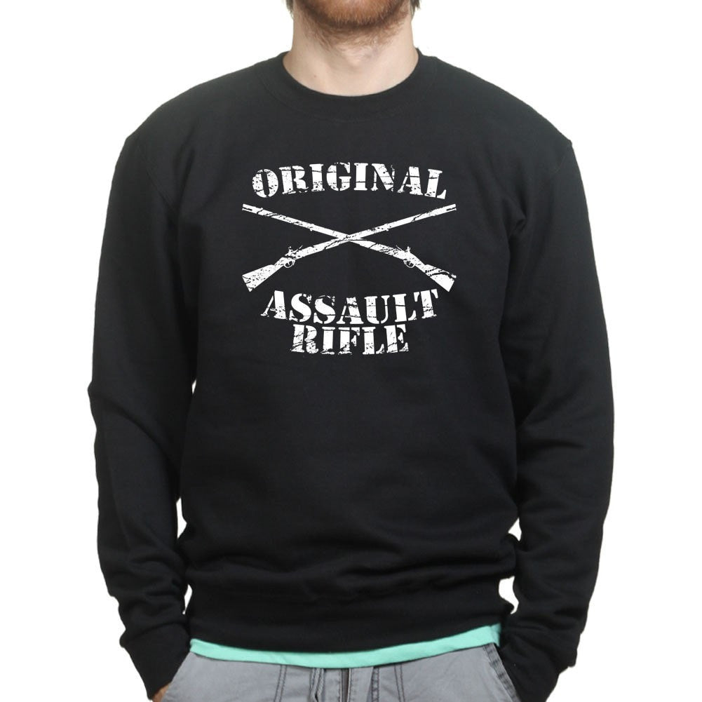Original Assault Rifle Mens Sweatshirt – Forged From Freedom