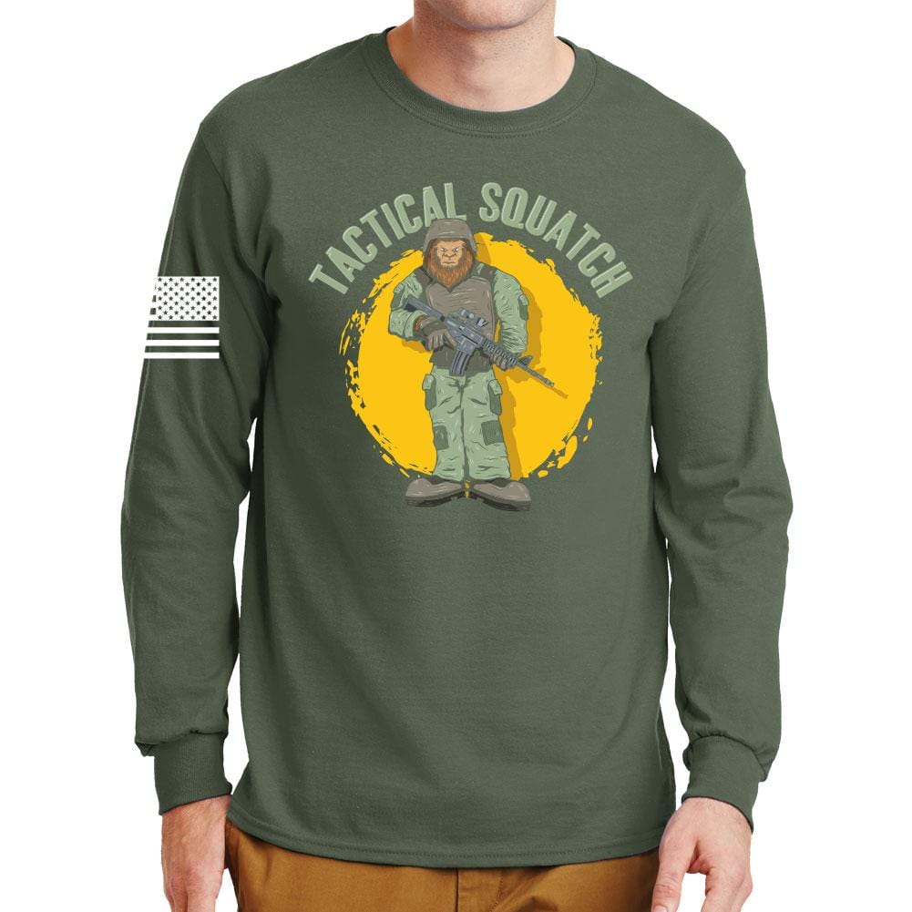 Tactical Squatch Long Sleeve T-shirt – Forged From Freedom